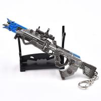 China Ape x shooting game Stock Customer customized requirements mini metal gun models keychain 16 cm gift toy for sale