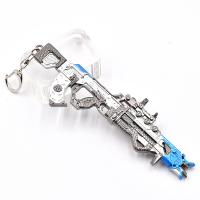 China Ape x shooting game Stock Customer customized requirements mini metal gun models keychain 16 cm gift toy for sale