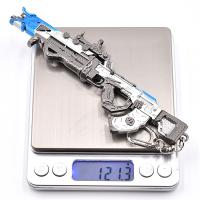 China Ape x shooting game Stock Customer customized requirements mini metal gun models keychain 16 cm gift toy for sale