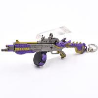 China Purple Mechanical Wind mini metal gun molde Keychain 1:6 authentic restoration of game props Ape x shoot game for sale