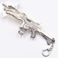 China Mini metal gun model art keychain Ape x shoot game 11 cm Customized prodrct spot Fancy Fancy keyintg for sale