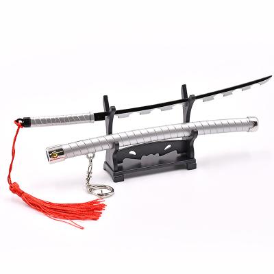 China Demon Slayer Zinc Alloy Sword Keychain Mini Katana For Cosplay for sale