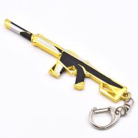 China 20mm / Hour 3D Model Keychain Gold Mini Metal Gun Model Prime Phantom Keychain Metal Crafts for sale