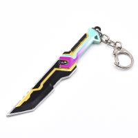 China 9Cm Metal Gun Keychain Craft Valorant Glithpop Knife Gift Decoration Custom for sale