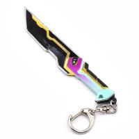 China 9Cm Metal Gun Keychain Craft Valorant Glithpop Knife Gift Decoration Custom for sale