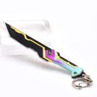 China 9Cm Metal Gun Keychain Craft Valorant Glithpop Knife Gift Decoration Custom for sale