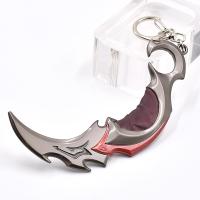 China Custom Metal Craft Keychain Gift Valorant Game Predatory Impression Claw Blade for sale