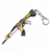 China Shooting Game Valorant Mini Metal Gun Model Champions Vandal Keychain Customized for sale