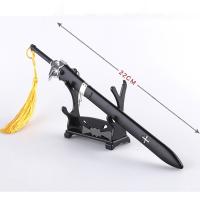 China 1/6 Scale Restore Sword Keychain Art Online Mini Metal Character Black Sword Custom for sale