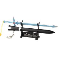 China Art Character Katana Mini Metal Sword Sao Dark Repulser Keychain 22 Cm Gift Toys Art For Man for sale