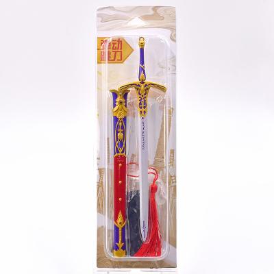 China Unisex Katanas Sword Keychain Caliburn Fate Stay Night Saber Mini Metal Alloy Sword Toy For Cosplay Gift Art for sale