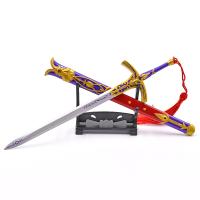China Unisex Katanas Sword Keychain Caliburn Fate Stay Night Saber Mini Metal Alloy Sword Toy For Cosplay Gift Art for sale