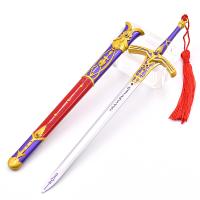 China Unisex Katanas Sword Keychain Caliburn Fate Stay Night Saber Mini Metal Alloy Sword Toy For Cosplay Gift Art for sale