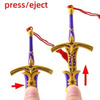 China Unisex Katanas Sword Keychain Caliburn Fate Stay Night Saber Mini Metal Alloy Sword Toy For Cosplay Gift Art for sale