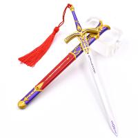 China Unisex Katanas Sword Keychain Caliburn Fate Stay Night Saber Mini Metal Alloy Sword Toy For Cosplay Gift Art for sale