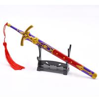 China Unisex Katanas Sword Keychain Caliburn Fate Stay Night Saber Mini Metal Alloy Sword Toy For Cosplay Gift Art for sale