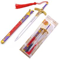 China Unisex Katanas Sword Keychain Caliburn Fate Stay Night Saber Mini Metal Alloy Sword Toy For Cosplay Gift Art for sale