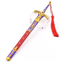 China Unisex Katanas Sword Keychain Caliburn Fate Stay Night Saber Mini Metal Alloy Sword Toy For Cosplay Gift Art for sale