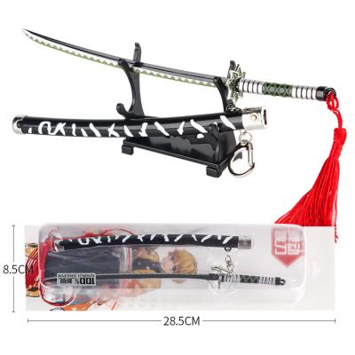 China Custom Anime Ghost Kill Blade Metal Anime Sword Keychains  8 To 13 Years Age Range for sale