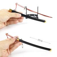 China Anime Ghost Kill Blade Metal Reduction Sword Hinazugawa Sanemi Katana Craft Key Chain Gift Toys for sale