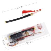 China Anime Ghost Kill Blade Metal Reduction Sword Hinazugawa Sanemi Katana Craft Key Chain Gift Toys for sale