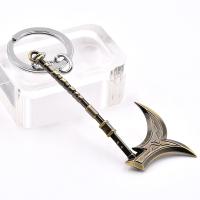 China Anime Ghost Kill Blade Metal Reduction Sword Keychains Hinazugawa Sanemi Katana Craft Key Chain Gift Toys for sale