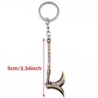 China Anime Ghost Kill Blade Metal Reduction Sword Keychains Hinazugawa Sanemi Katana Craft Key Chain Gift Toys for sale