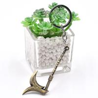 China Anime Ghost Kill Blade Metal Reduction Sword Keychains Hinazugawa Sanemi Katana Craft Key Chain Gift Toys for sale