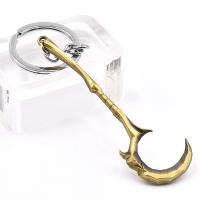 China Hand Polished Lol Character Props Key Chain Metal Crafts Gold Copper for sale