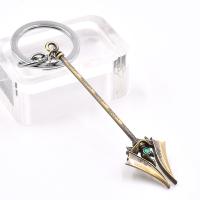 China Moba Game Lol Character Props Key Chain Metal Crafts Gold Copper Details Restore Gift Decoration for sale