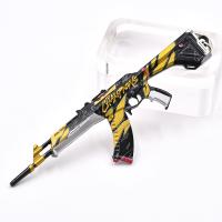 China Zinc Alloy Metal Gun Keychain Carved 3.5cm*9cm European Standard for sale