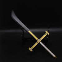 China Popular animation game One Pieces popular character Hawkeye sword metal crafts details for sale