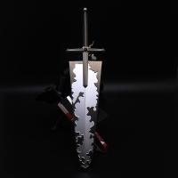 China Custom Asta-Black Clover 33cm large size Metal crafts Sword Decorative art Gift Samurai Sword Zinc alloy material silver for sale