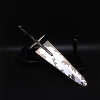 China Custom Asta-Black Clover 33cm large size Metal crafts Sword Decorative art Gift Samurai Sword Zinc alloy material silver for sale