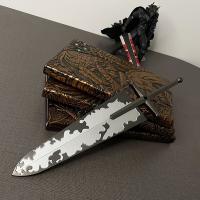 China Custom Asta-Black Clover 33cm large size Metal crafts Sword Decorative art Gift Samurai Sword Zinc alloy material silver for sale