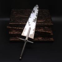China Custom Asta-Black Clover 33cm large size Metal crafts Sword Decorative art Gift Samurai Sword Zinc alloy material silver for sale