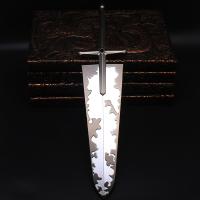China Custom Asta-Black Clover 33cm large size Metal crafts Sword Decorative art Gift Samurai Sword Zinc alloy material silver for sale