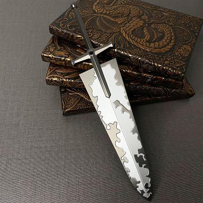 China Custom Asta-Black Clover 33cm large size Metal crafts Sword Decorative art Gift Samurai Sword Zinc alloy material silver for sale