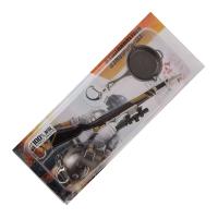 China 3 PCS Metal Gun Model Keychains Helmet 98K Frying Pan Key Ring for sale