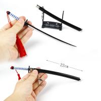 China Kamado Tanjirou Shodai Elasitc Moving 3D Model Keychain Sword Die Casting for sale