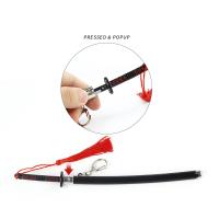 China Demon Slayer Kamado Tanjirou Nidai Sword Keychain Mini Katana Sword for sale