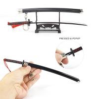 China Demon Slayer Kamado Tanjirou Nidai Sword Keychain Mini Katana Sword for sale