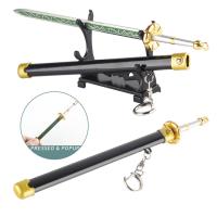 China Zinc Alloy 3D One Piece Seven Star Sword Press To Eject Mini Katana Casting for sale