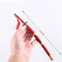 China Anime Sandai Kitetsu Zinc Alloy 3D Model Keychain Sword One Piece for sale