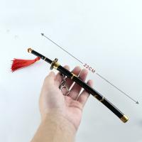 China One Piece Zoro Yubashiri 3D Model Keychain Sword Zinc Alloy for sale