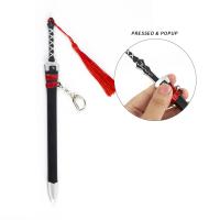 China Sword Art Online Yuuki Zinc Alloy Automatic Eject Mini Sword Keychain for sale