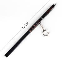 China Narutu Kakashi Anbu Zinc Alloy 3D Model Keychain Mini Katana Sword for sale