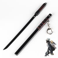 China Narutu Kakashi Anbu Zinc Alloy 3D Model Keychain Mini Katana Sword for sale