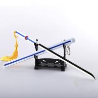 China Sasuke Katana Keychain White 22CM Automatic Elasitc Moving Sword for sale