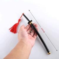 China Double Plating Bleach Bankai Sword Keychains Black 22CM Zinc Alloy for sale